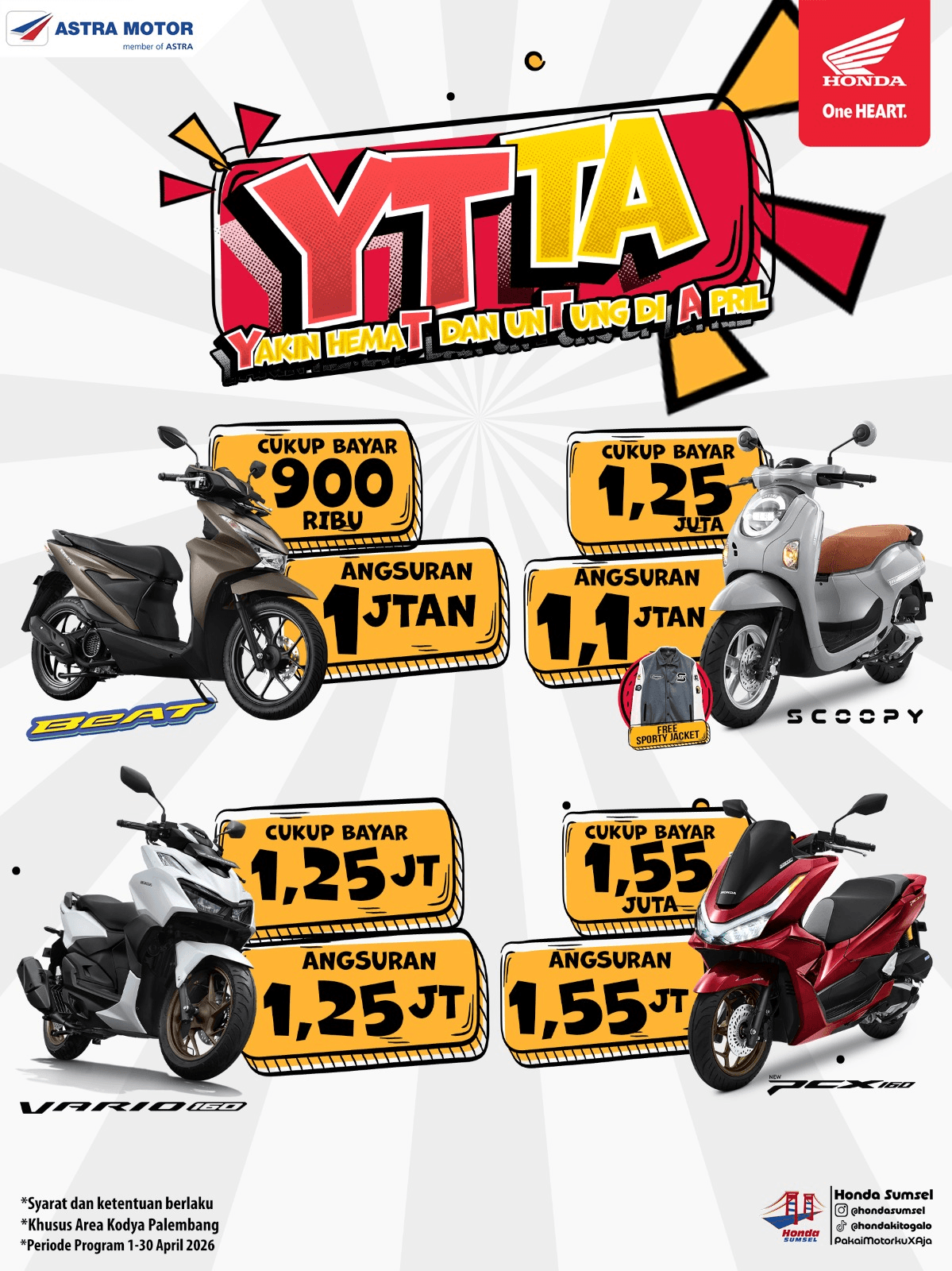 Promo YTTA (Yakin Hemat dan Untung di April) | Sumsel - April 2026 ...